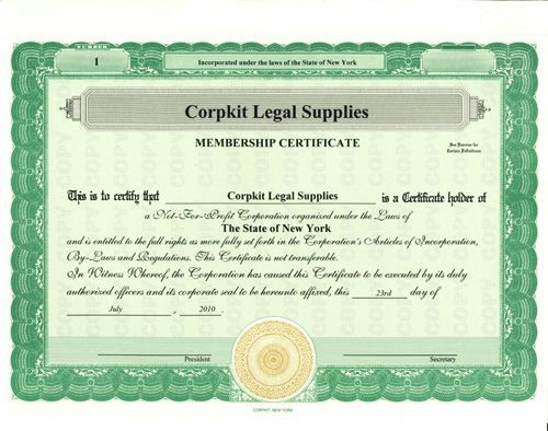 Stock Certificates
